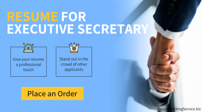 Professional Executive Secretary Resume Sample